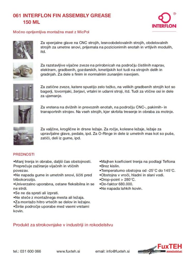 INTERFLON Fin Assembly Grease 150ml - FuxTEH